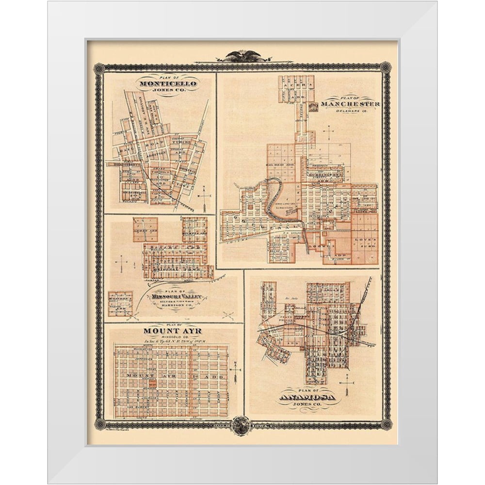 Shober 19x24 White Modern Wood Framed Museum Art Print Titled ...