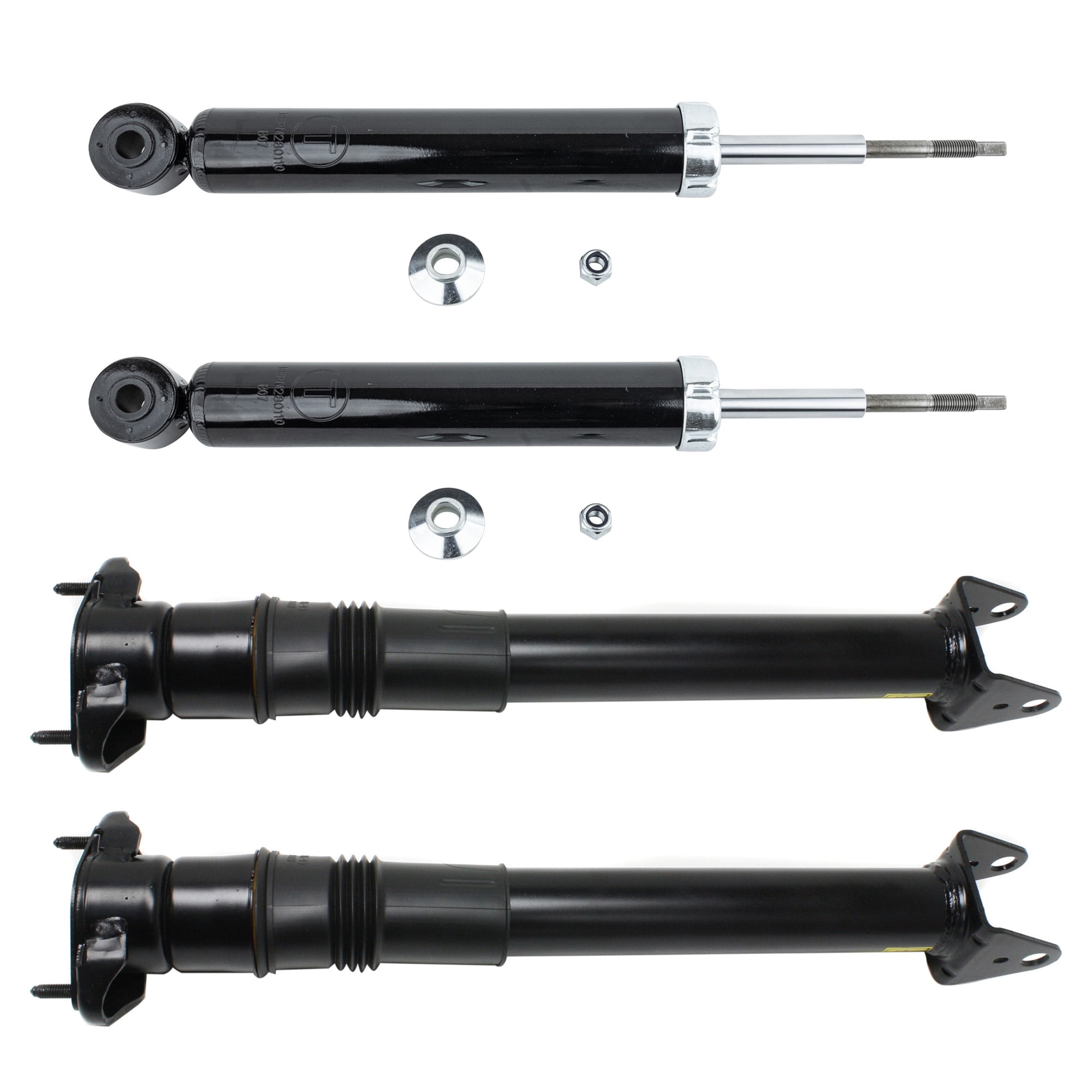 Shock Absorber - Front and Rear Driver and Passenger Side Four Wheel ...