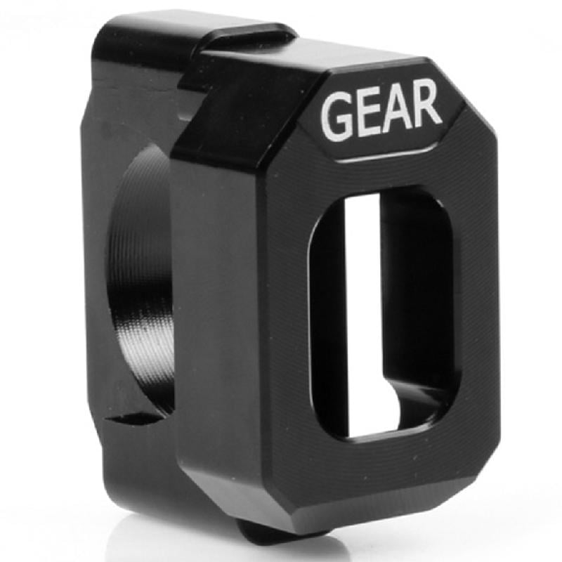 Shock Absorbing Motorbike Gear Indicators Mount Fit 22-28mm Handlebars ...