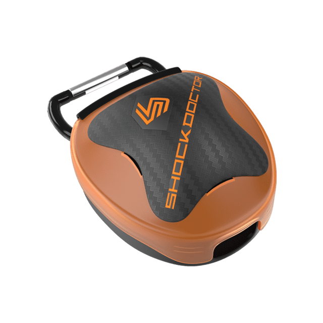 Shock Doctor 101 Anti-Microbial Mouthguard Case, OSFA , ORANGE ...
