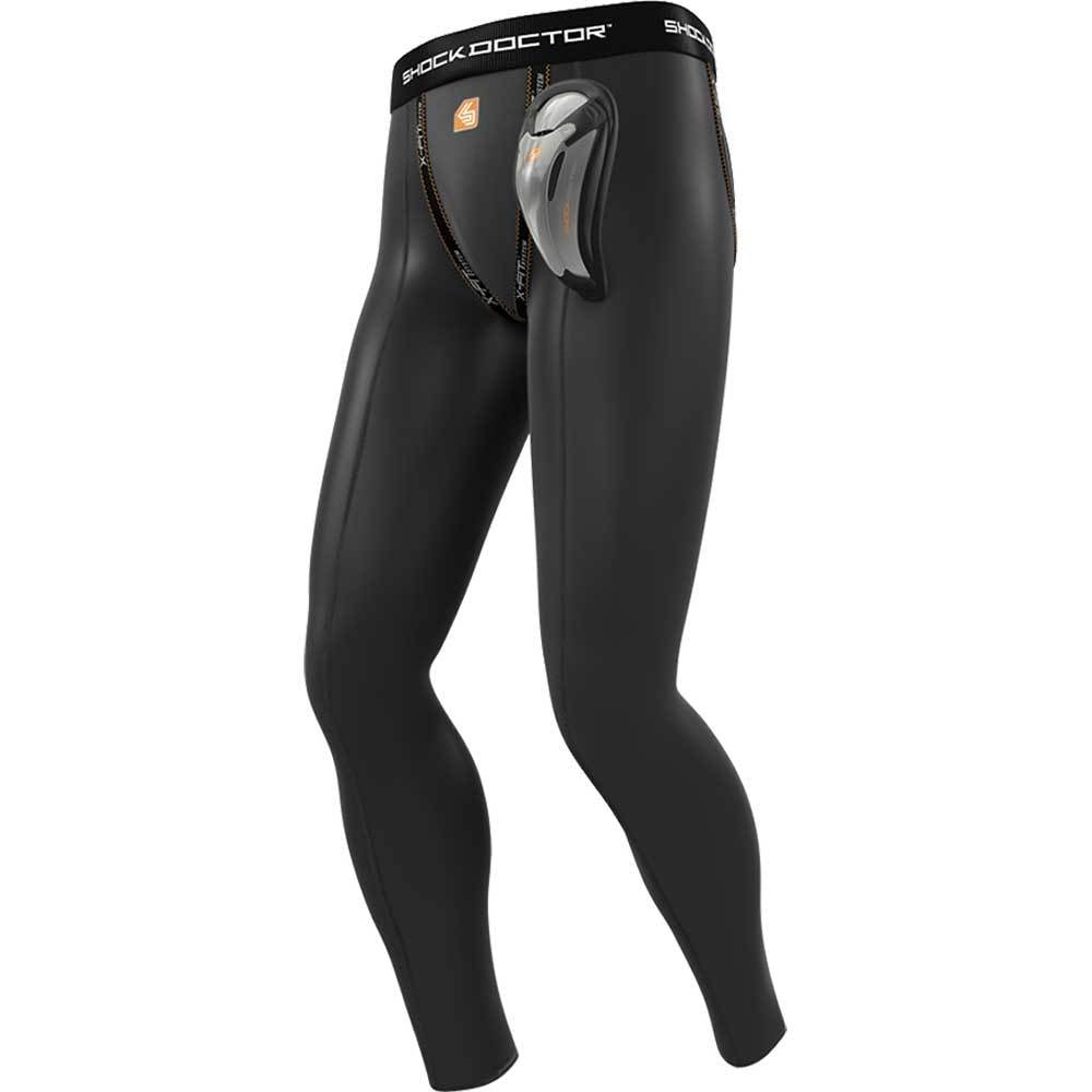 Shock Doctor 230 Core Long Compression Pants with Bio-Flex Cup (Youth M ...