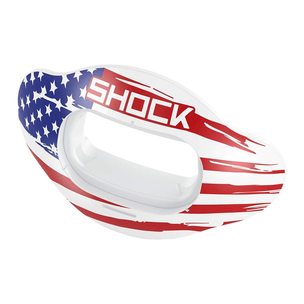 Shock Doctor 39-RWBFLG Interchange Mouthguard RWB Flag OSFA-OSFA ...