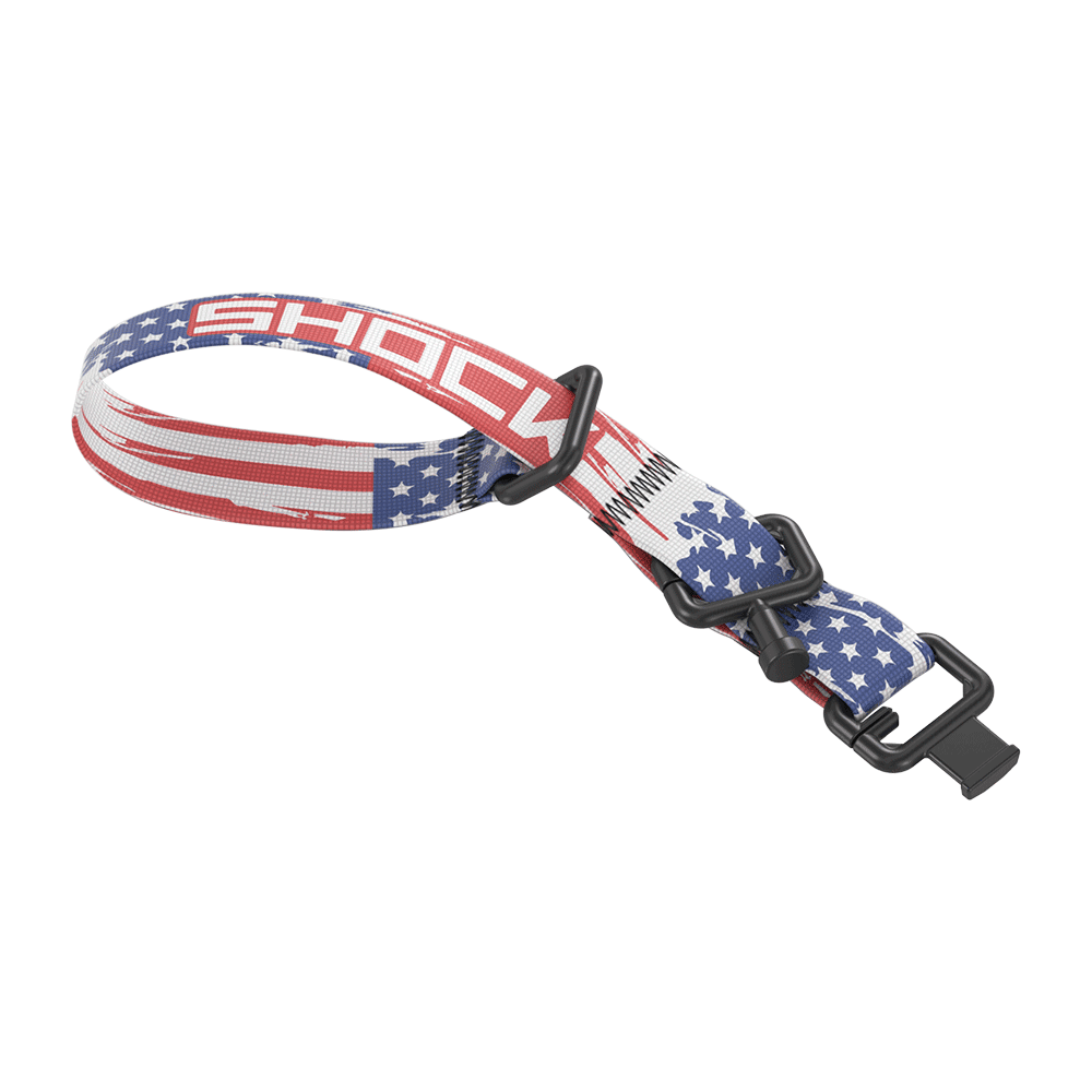 Shock Doctor Mouthguard Tethers, One Size Fits All, Flag and Camo ...