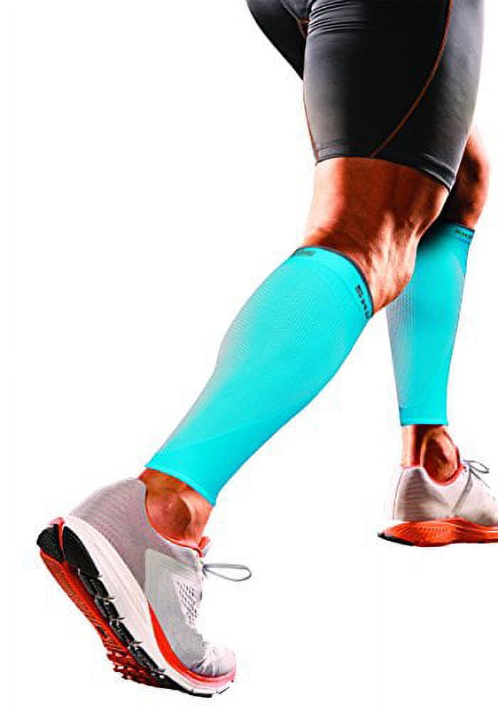 Shock Doctor SVR Recovery .. Compression Calf Sleeve, Shock .. Blue ...