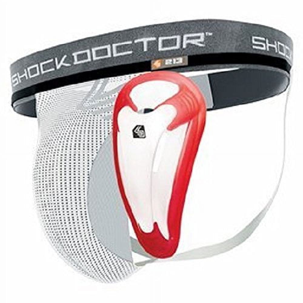 Shock Doctor Supporter with Bio-Flex Cup, White, Youth XL - Walmart.com