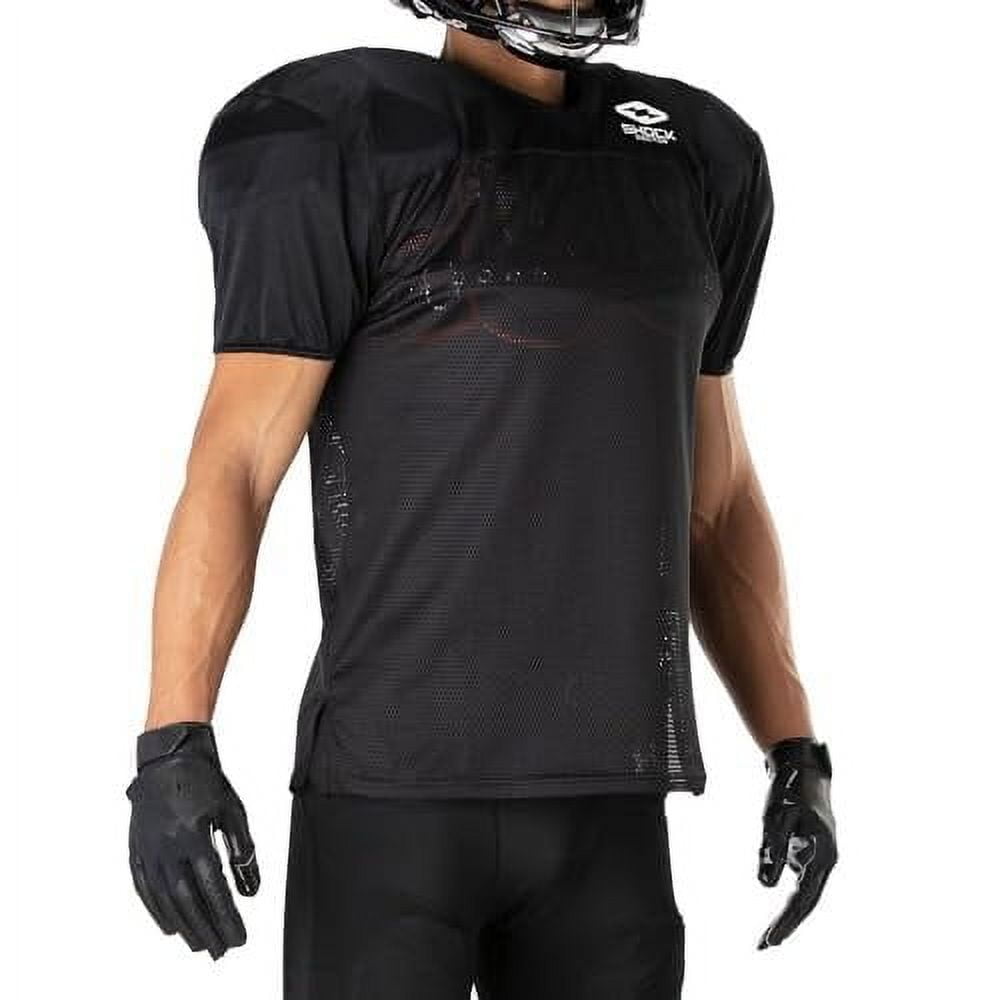 Shock Doctor Unisex Adult Black Sports Jersey, Short Sleeve, Small ...