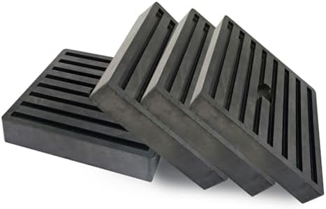 Shock Pads 4" x 4" x 7/9" Thick Rubber Isolation Pads for air ...