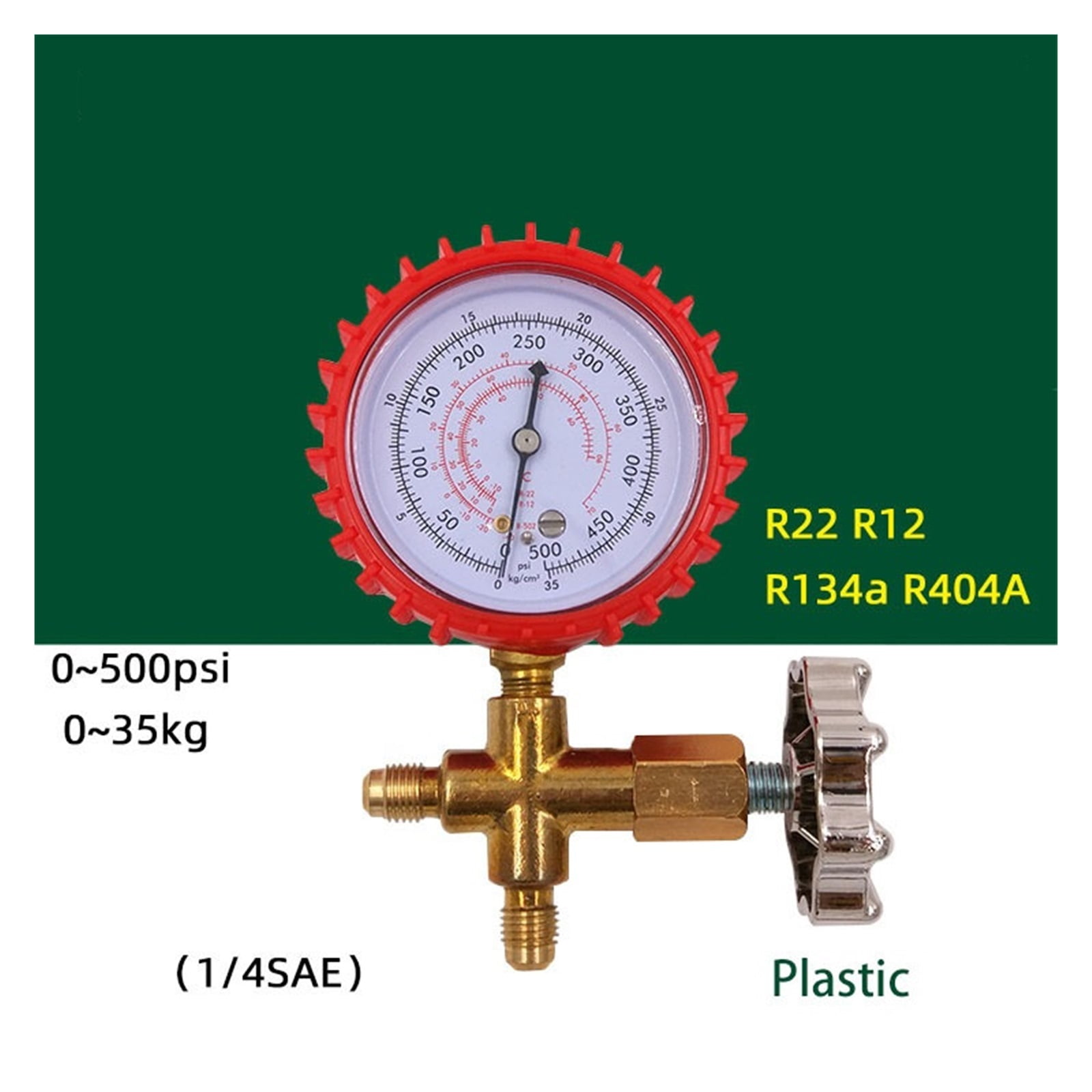 Shock Proof Brass Three Way Valve Pressure Manifold Gauge With Single ...