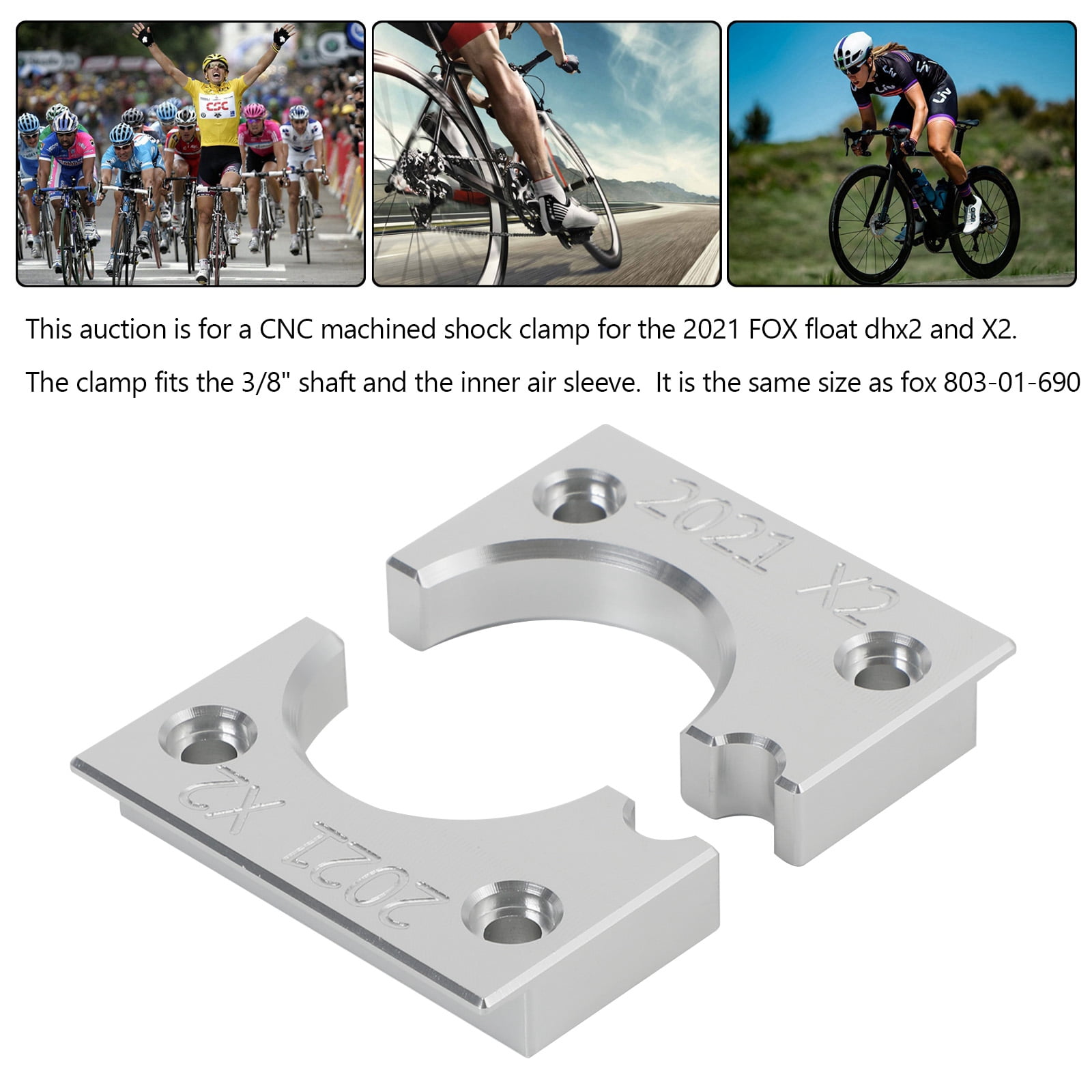 Shock Shaft Clamp/Vise block For 2021 Fox Float X2 #803-00-805/803-01 ...