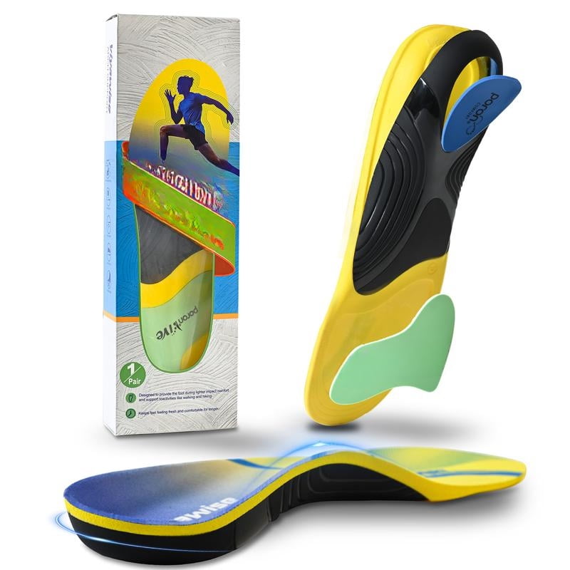 Shock-absorbing Insoles for Standing All Day, High Arch Support ...