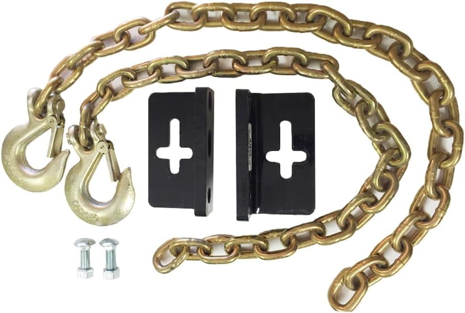 Shocker 5th Wheel to Gooseneck Safety Chain Kit with Mounting Brackets ...
