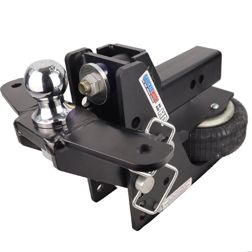 Shocker Hitch Hd 20K Max Black 2.5 Inch Air Receiver Hitch And Raised ...