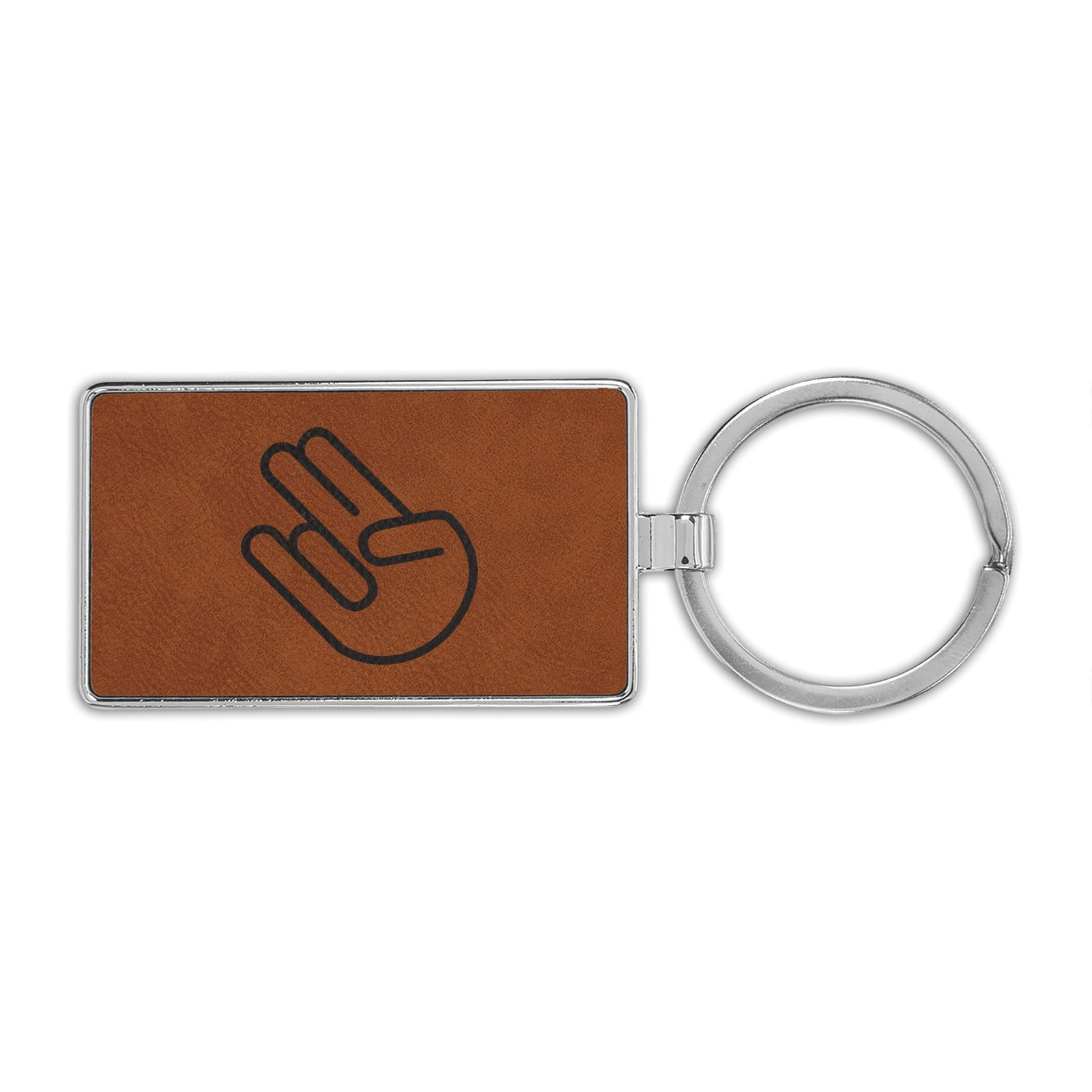Shocker Premium Leatherette Keychain colloquially - Rawhide - Walmart.com