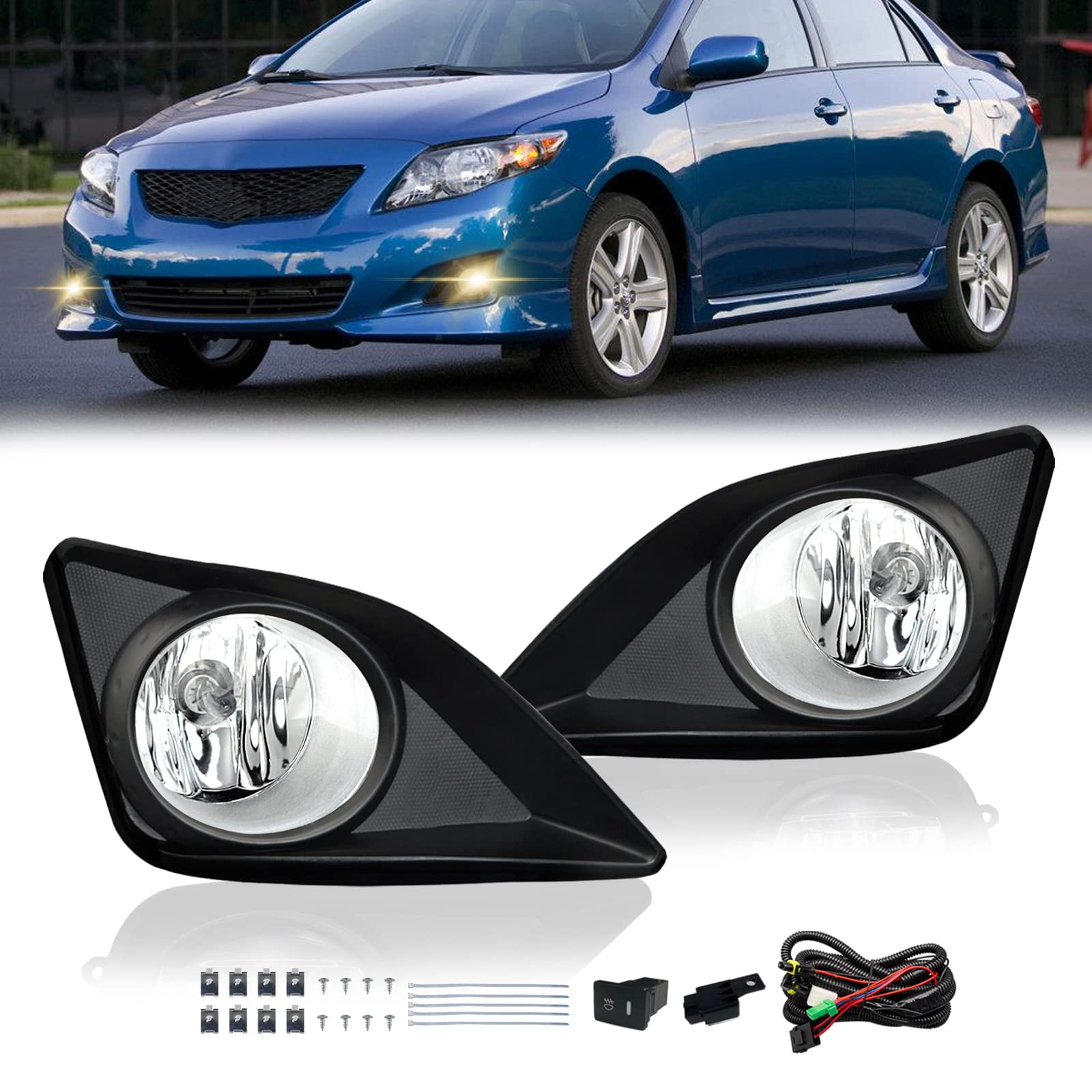 Shocklight Driving Fog Lights CI30 Compatible with 2008 2009 2010 ...