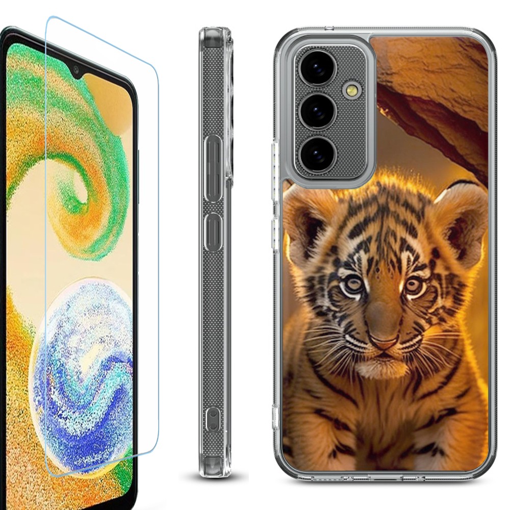 Shockproof Bumper Phone Case for Samsung Galaxy A54 5G, with Tempered ...