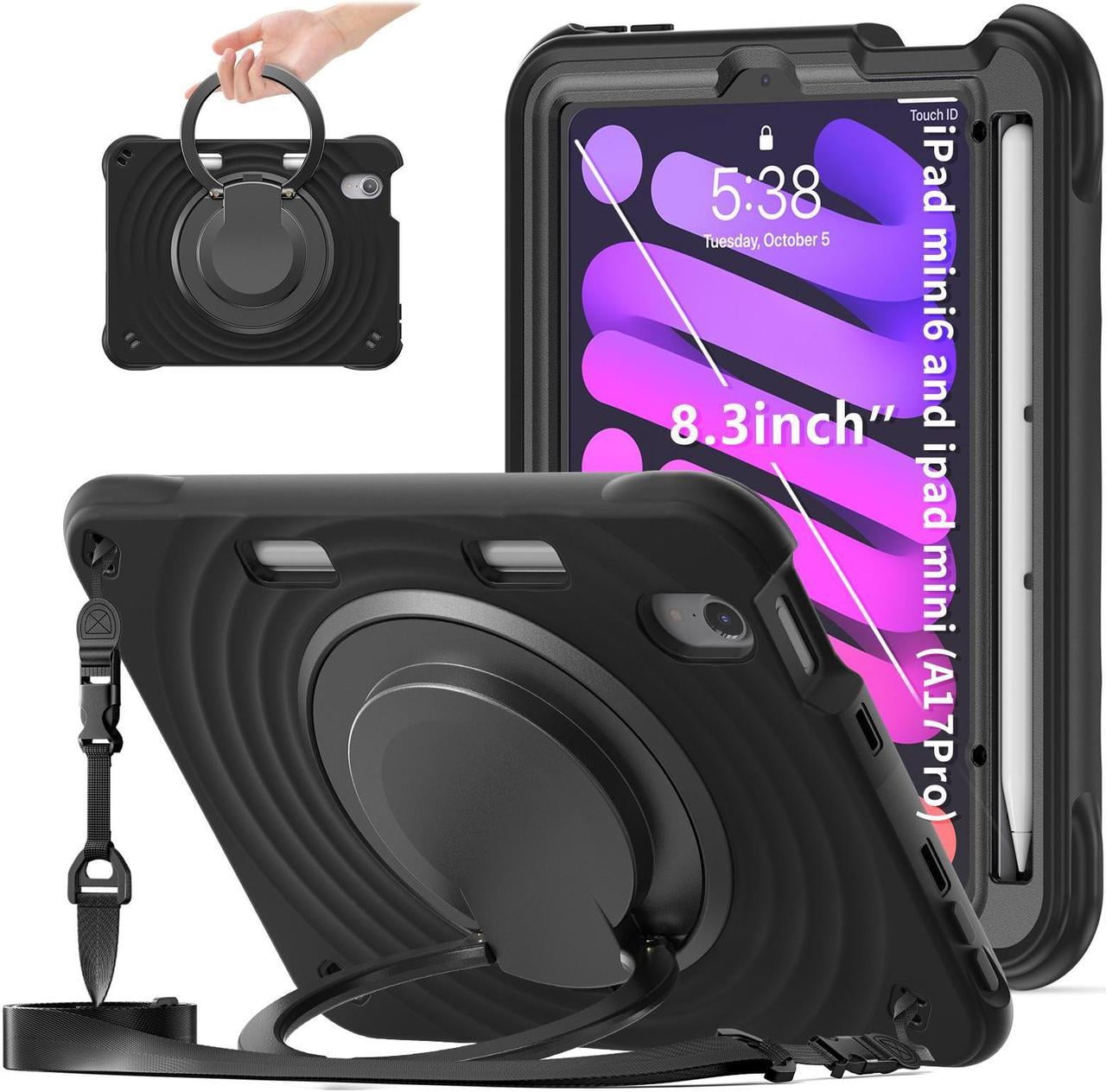 Shockproof Case for iPad Mini 7 (A17 Pro) 2024 / iPad Mini 6 8.3 inch ...