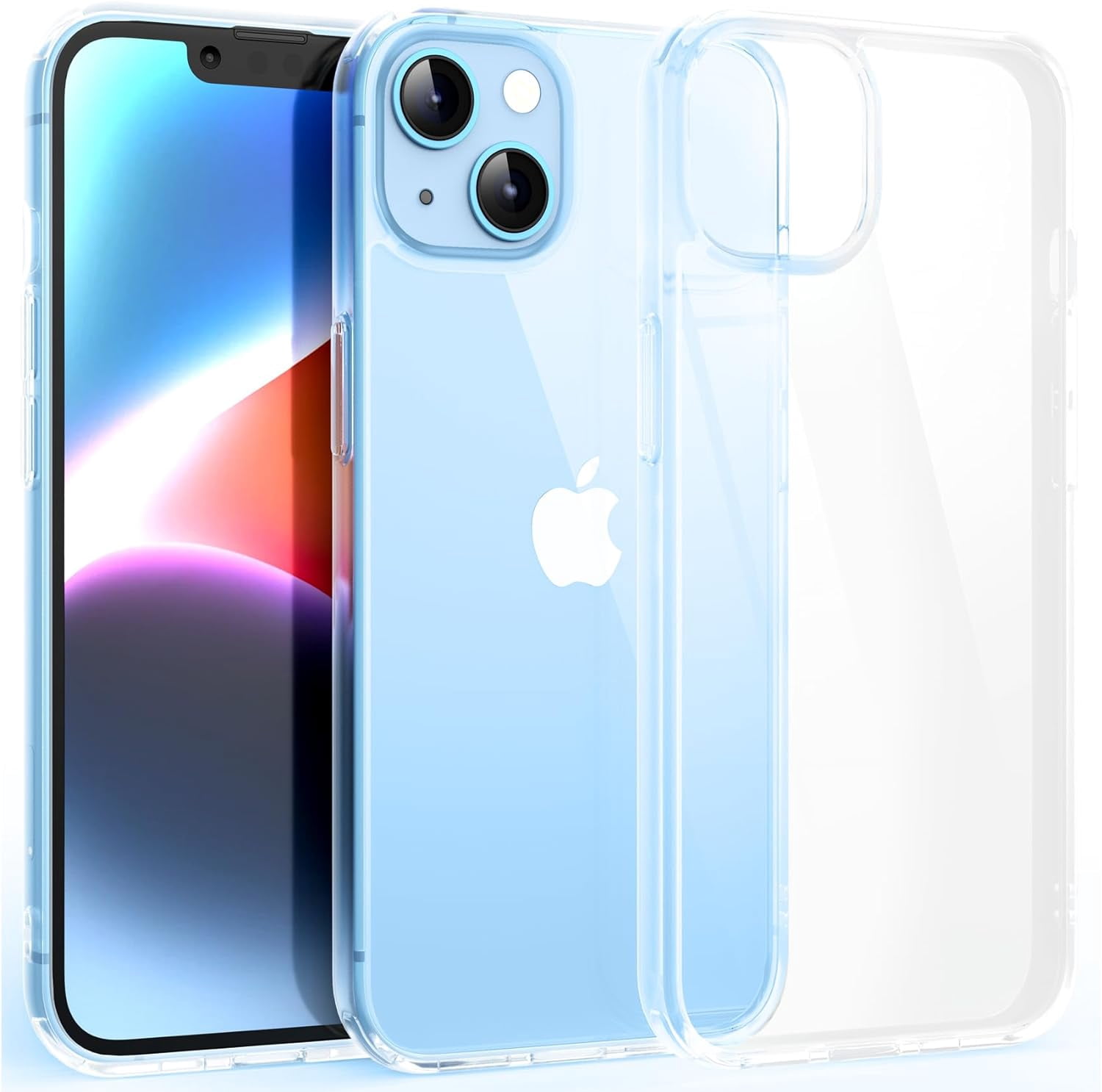 Shockproof Clear Case for iPhone 14, [Not Yellowing] [10FT Military ...