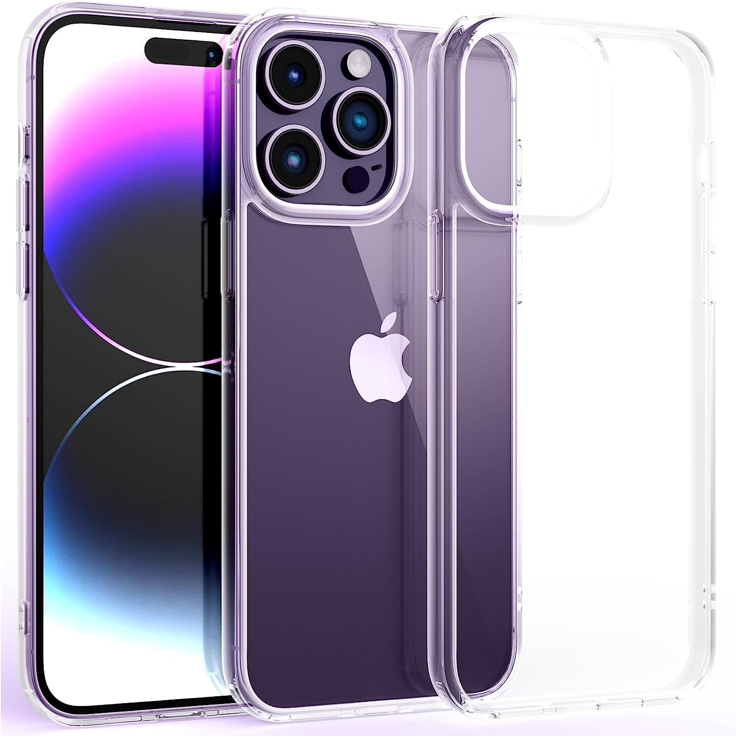 Shockproof Clear Case for iPhone 14 Pro, [Not Yellowing] [10FT Drop ...