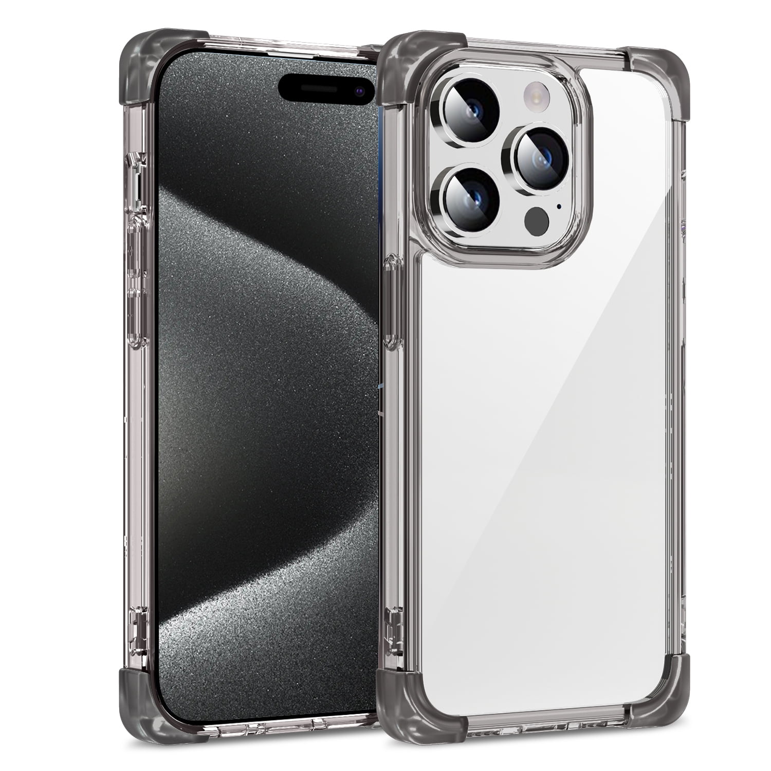 Shockproof Clear Designed for iPhone 13 Pro, [Camera & Screen Raised ...
