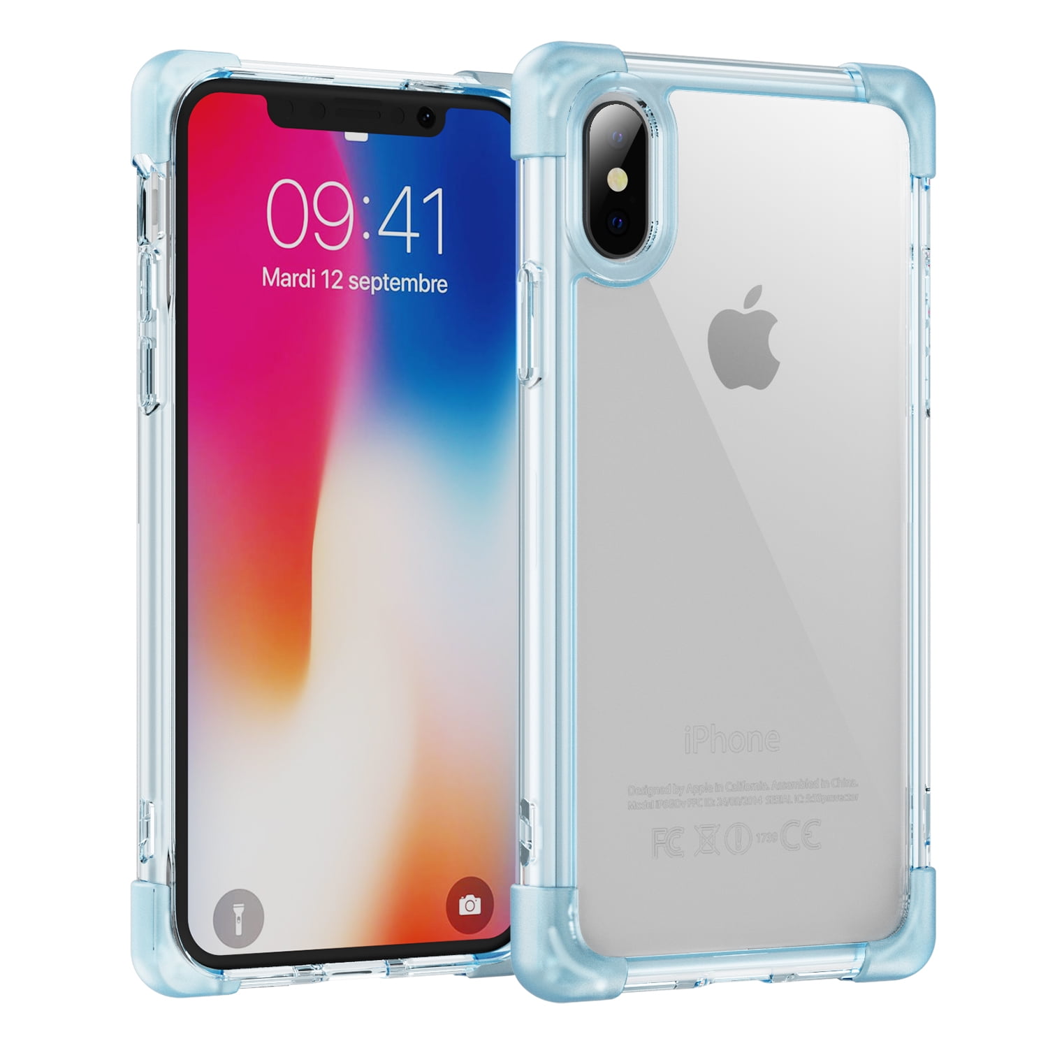 Shockproof Clear Designed for iPhone XS, iPhone X, [Camera & Screen ...
