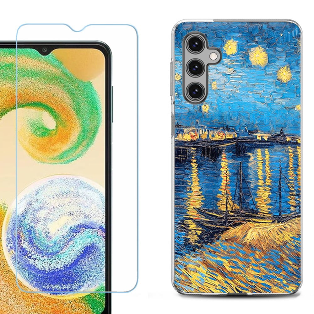OneToughShield Shockproof Gel Phone Case, Tempered Screen Protector ...