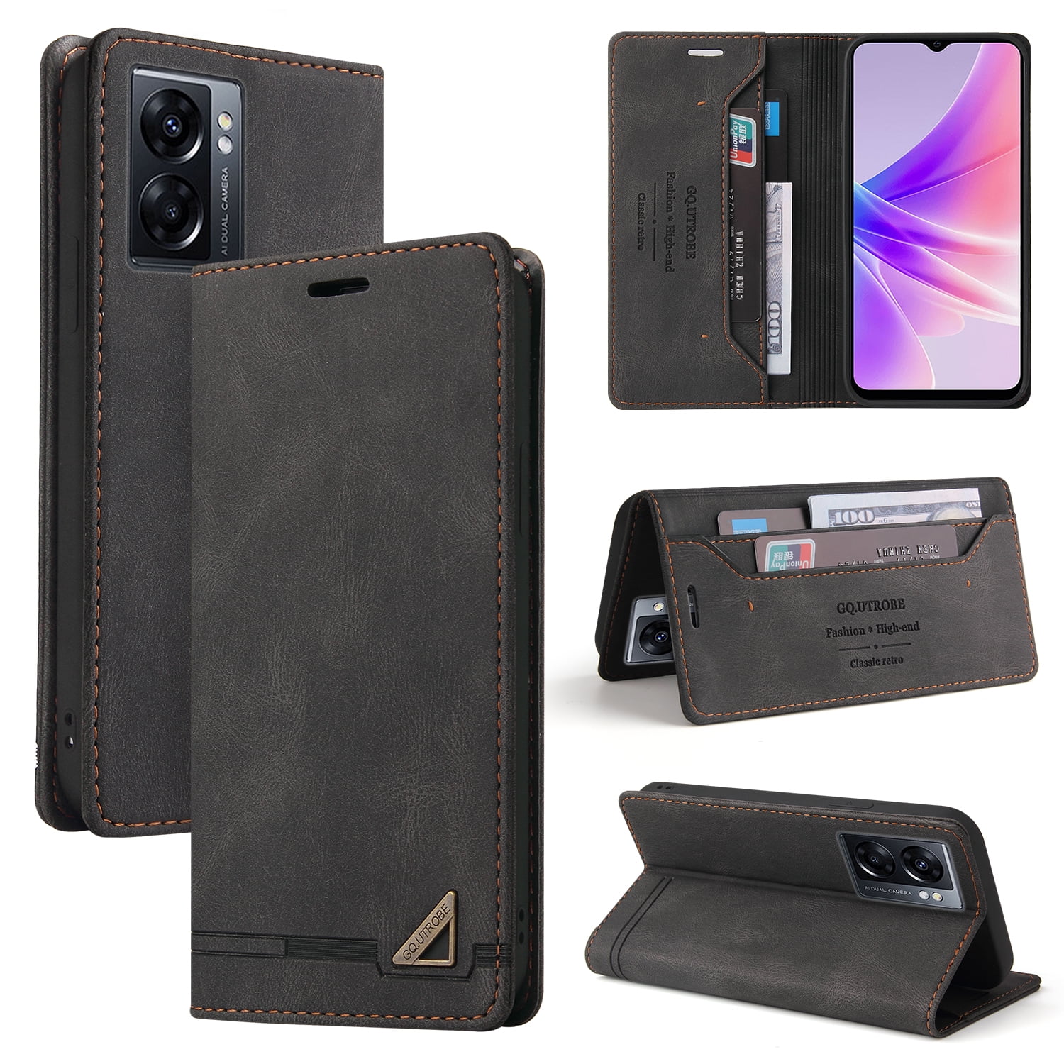Shockproof Leather Phone Case For Oppo A57 A77 A74 A58 A78 Oppo Reno 8