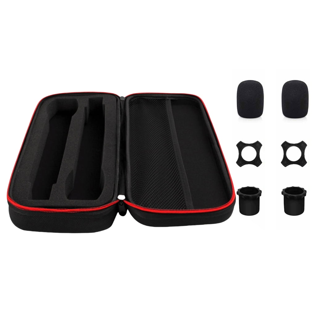 Shockproof Microphone Carrying Case Pouch Hard EVA Shell Storage Box ...