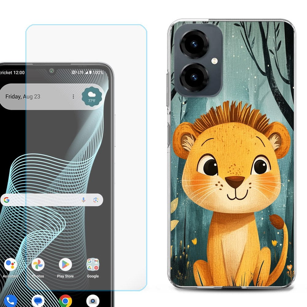 Shockproof Phone Case for Cricket Icon 2026, with Screen Protector, by ...