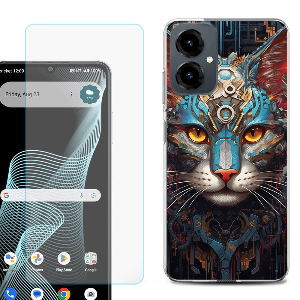 Shockproof Phone Case for Cricket Icon 2026, with Screen Protector, by ...