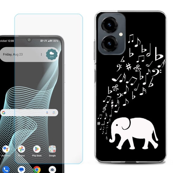 Shockproof Phone Case for Cricket Icon 2026, with Screen Protector, by ...