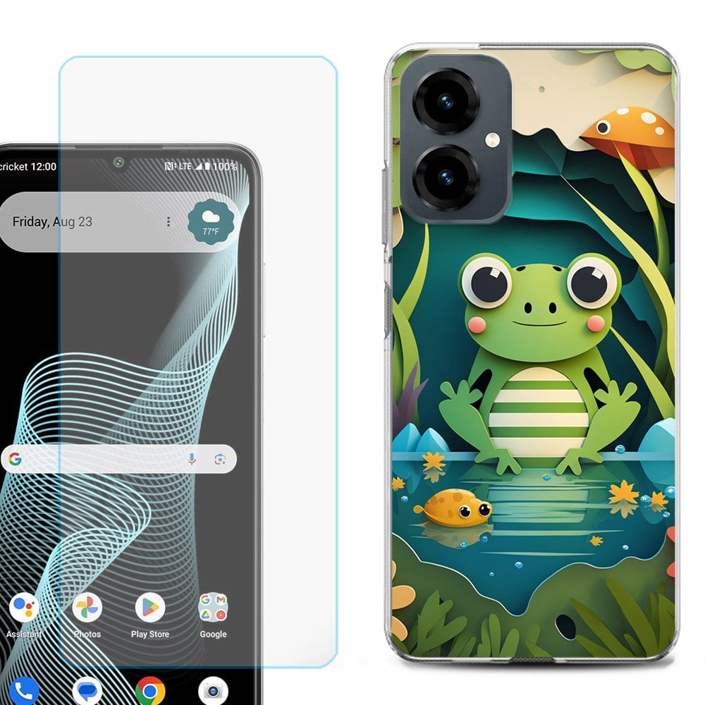 Shockproof Phone Case for Cricket Icon 2026, with Screen Protector, by ...