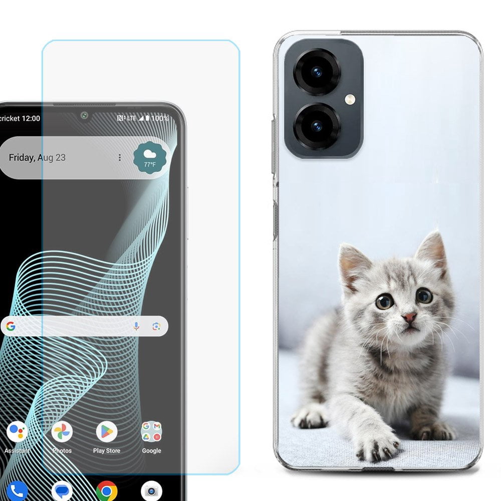 Shockproof Phone Case for Cricket Icon 2026, with Screen Protector, by ...