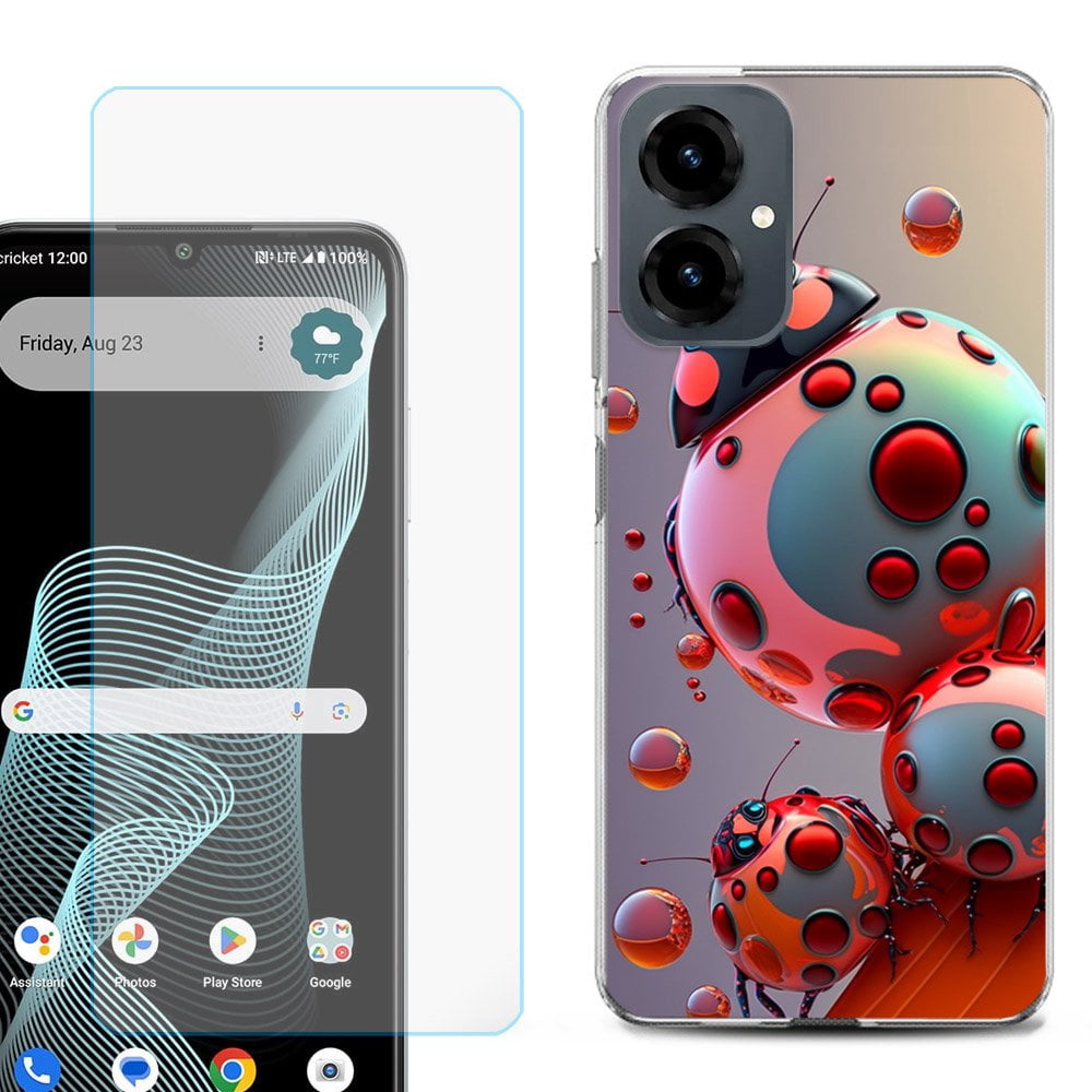 Shockproof Phone Case for Cricket Icon 2026, with Screen Protector, by ...