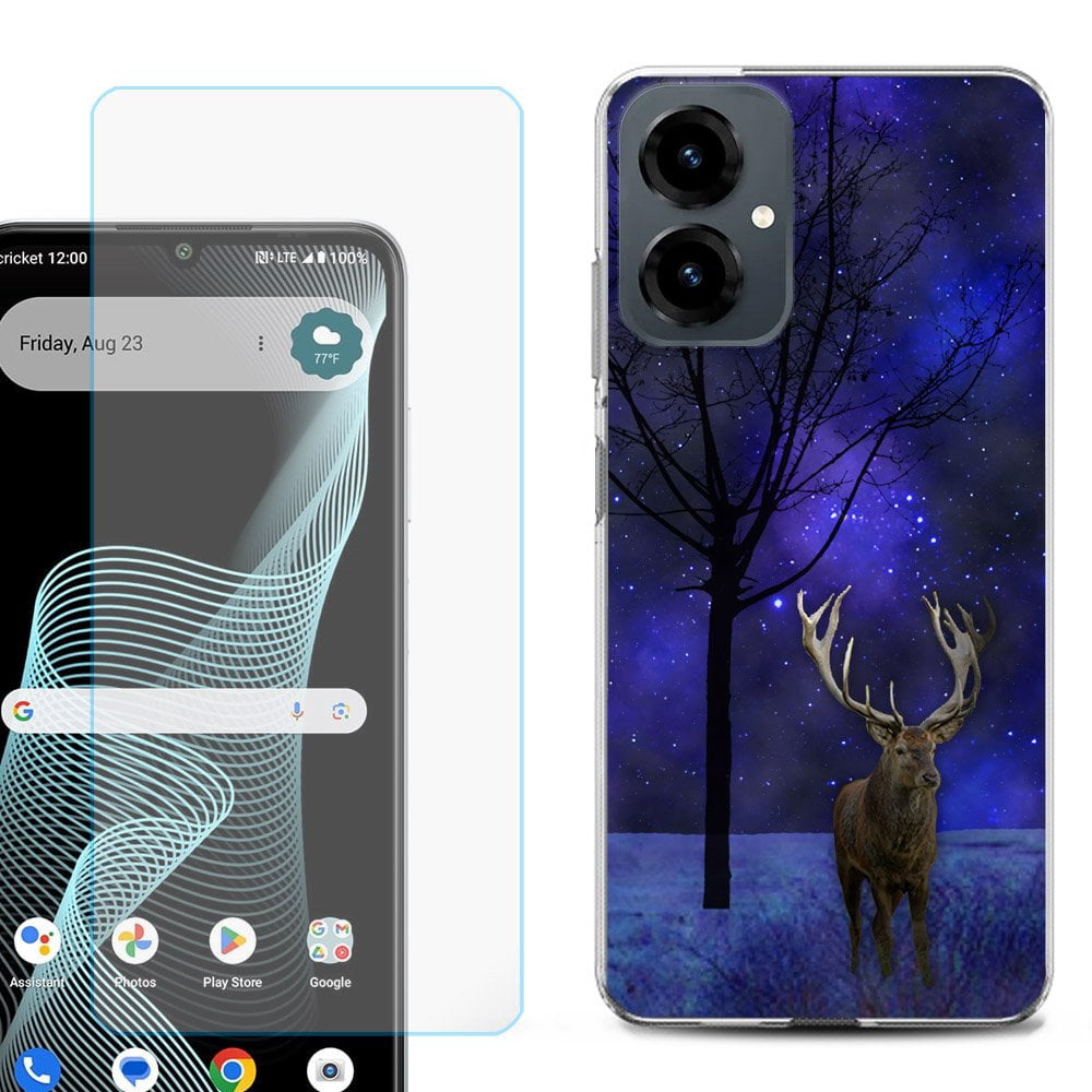 Shockproof Phone Case for Cricket Icon 2026, with Screen Protector, by ...