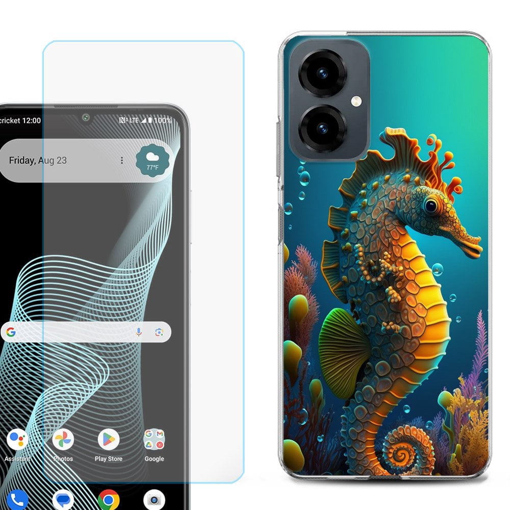 Shockproof Phone Case for Cricket Icon 2026, with Screen Protector, by ...