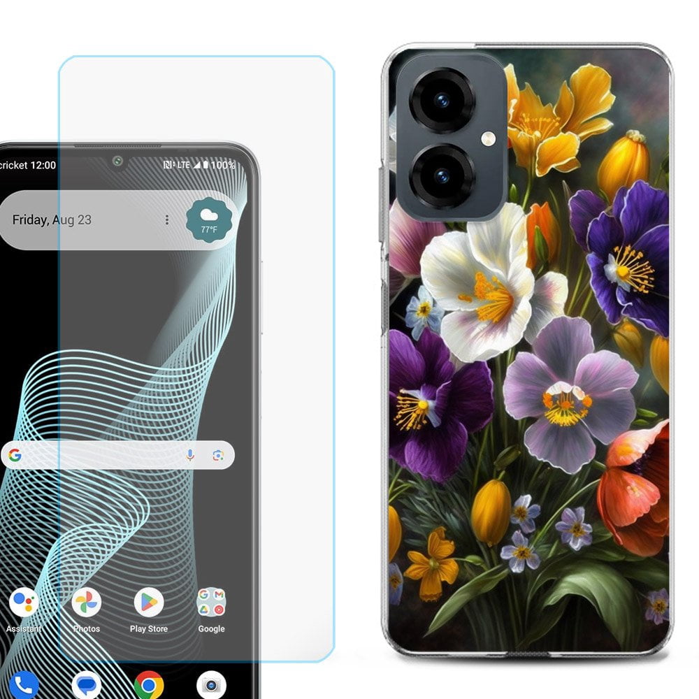 Shockproof Phone Case for Cricket Icon 2026, with Screen Protector, by ...