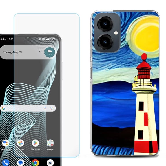 Shockproof Phone Case for Cricket Icon 2026, with Screen Protector, by ...