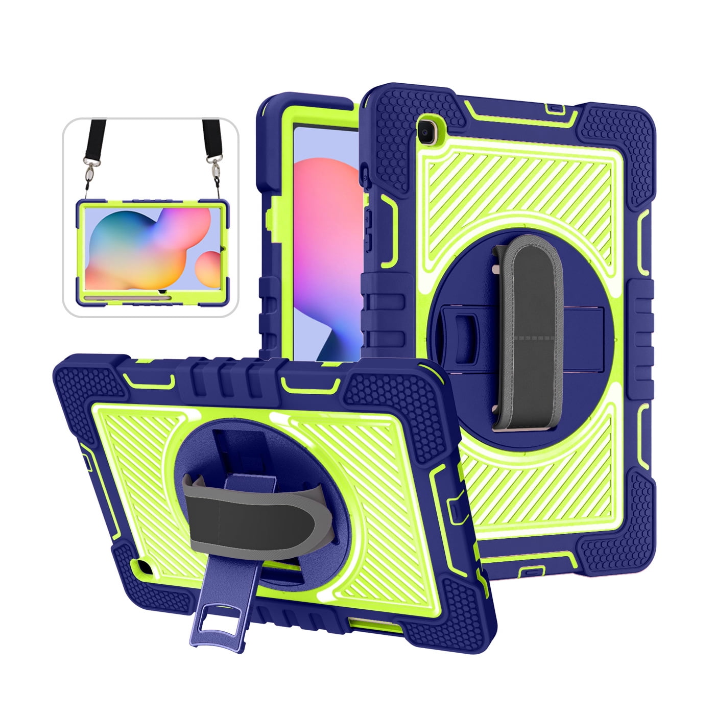 Shockproof Silicone Case with Stand for Samsung Galaxy Tab S6 Lite ...