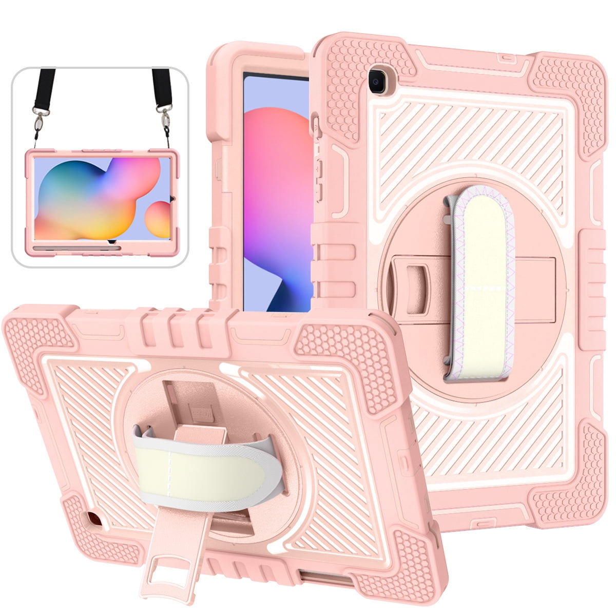 Shockproof Silicone Case with Stand for Samsung Galaxy Tab S6 Lite ...