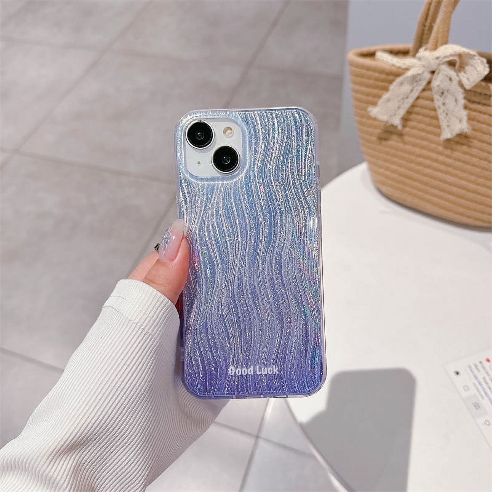 Shockproof Soft Wave Liquid Glitter Camera Protection Fall Prevention Phone Case For iPhone 11 ...