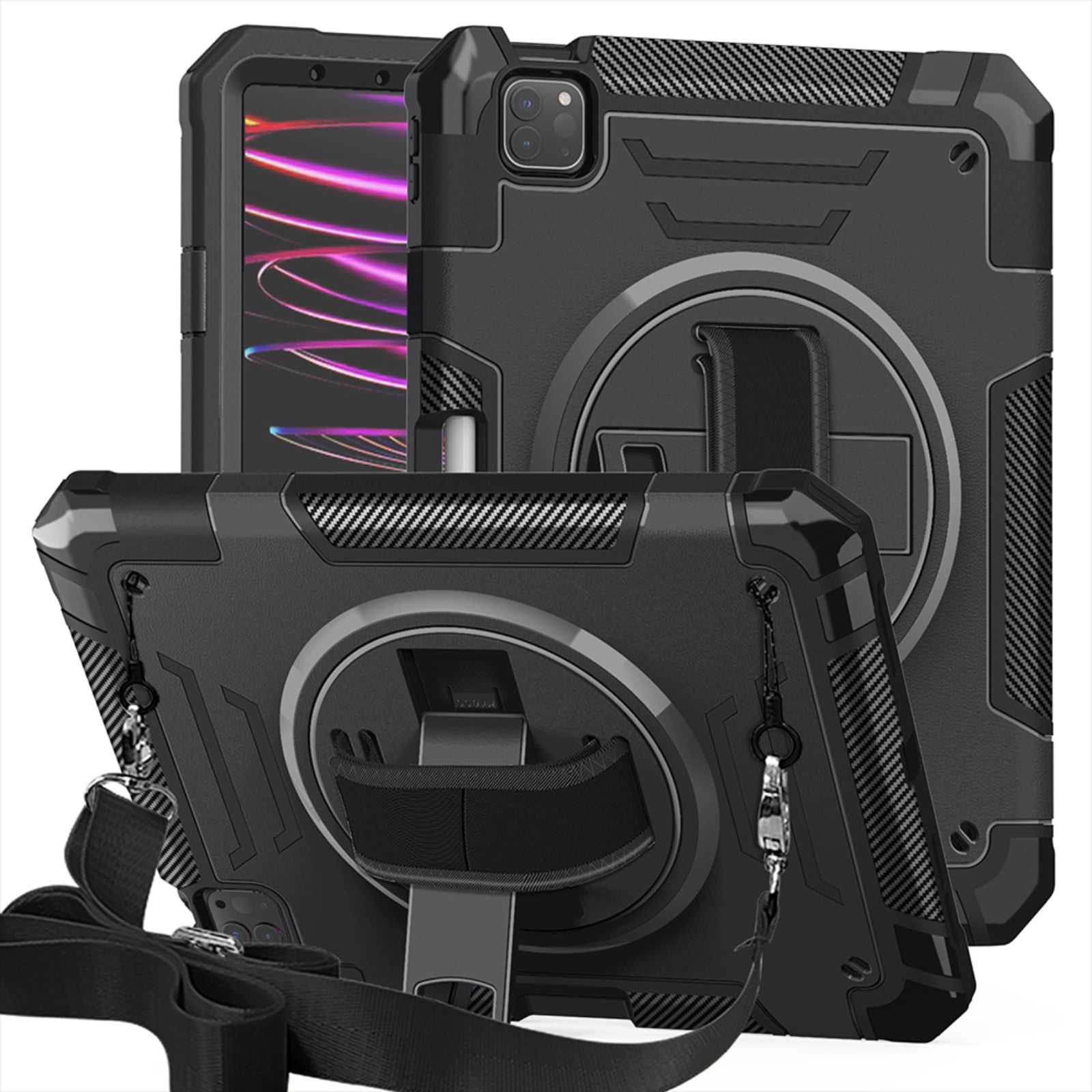 Shockproof tablet case for iPad 9.7/10.2/Air/Pro/10th/11th series, anti ...