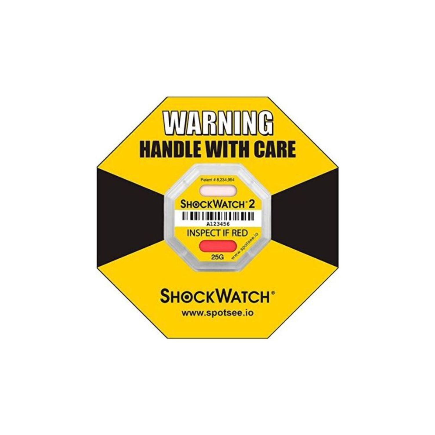 Shockwatch G-Force Indicator Label,25G,PK50 48000K - Walmart.com