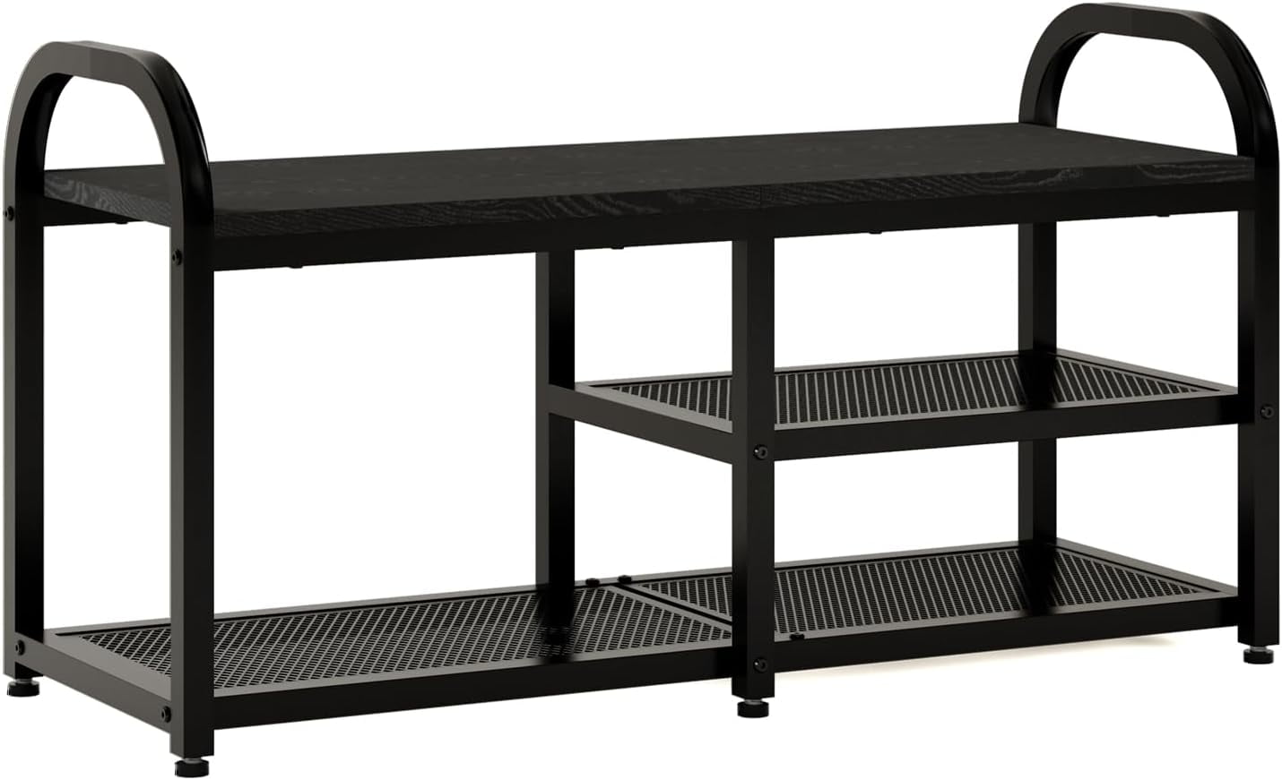 Shoe Bench, 3-Tier Shoe Rack, Shoe Storage Bench for Entryway ...