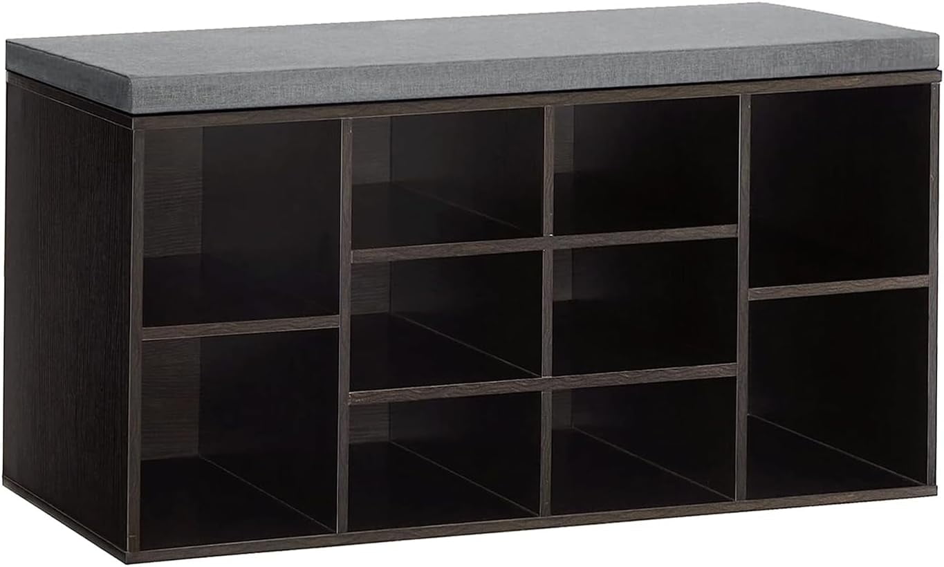 Shoe Bench, Shoe Bench Entryway with storage, Shoe Cabinet with 3-Tier ...