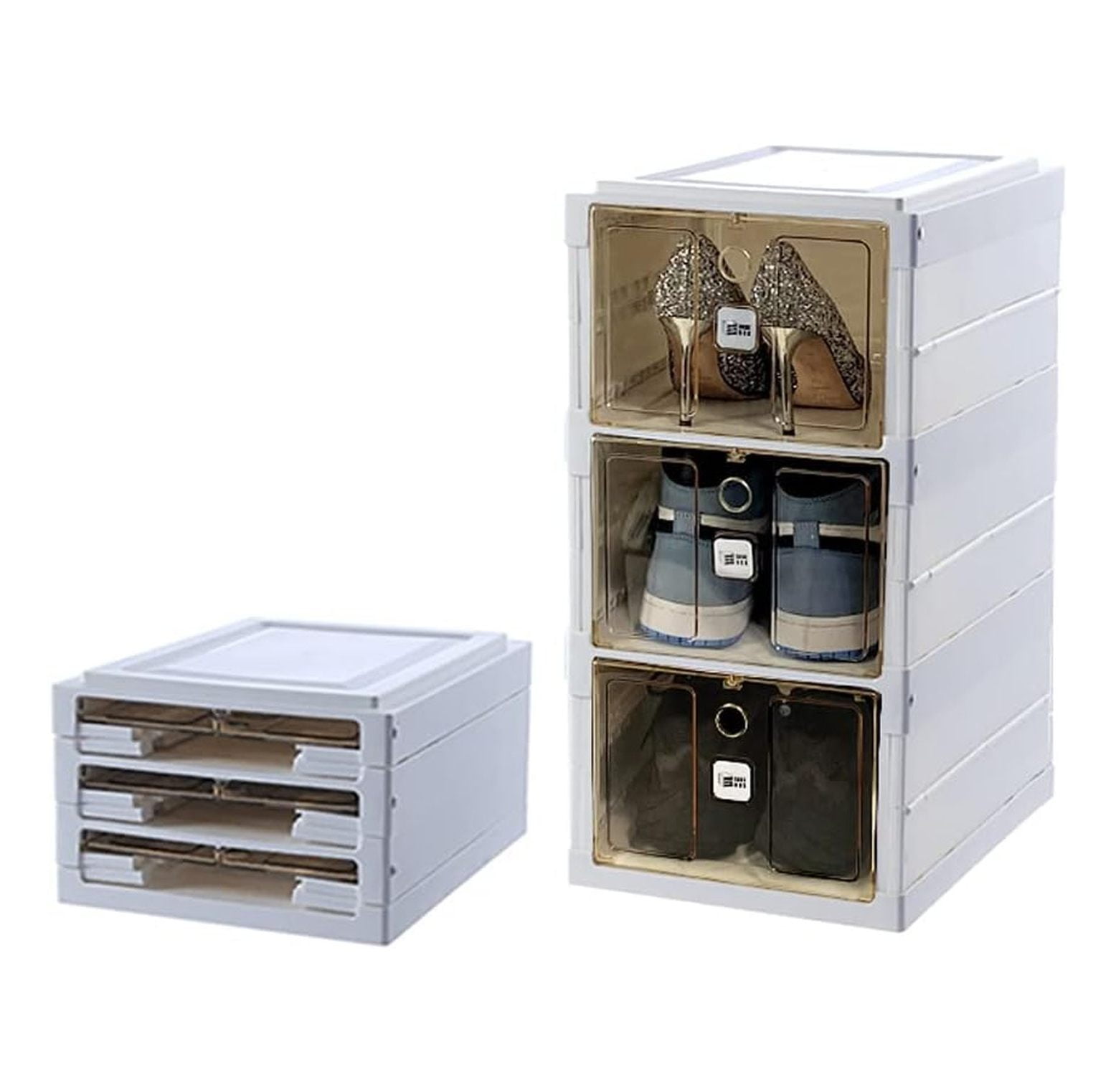 Shoe Box Foldable Shoe Organizer Boxes, Installation-free Shoe Storage ...