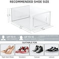 Shoe Boxes Clear Plastic Stackable 18 Pack Premium Shoe Organizer ...