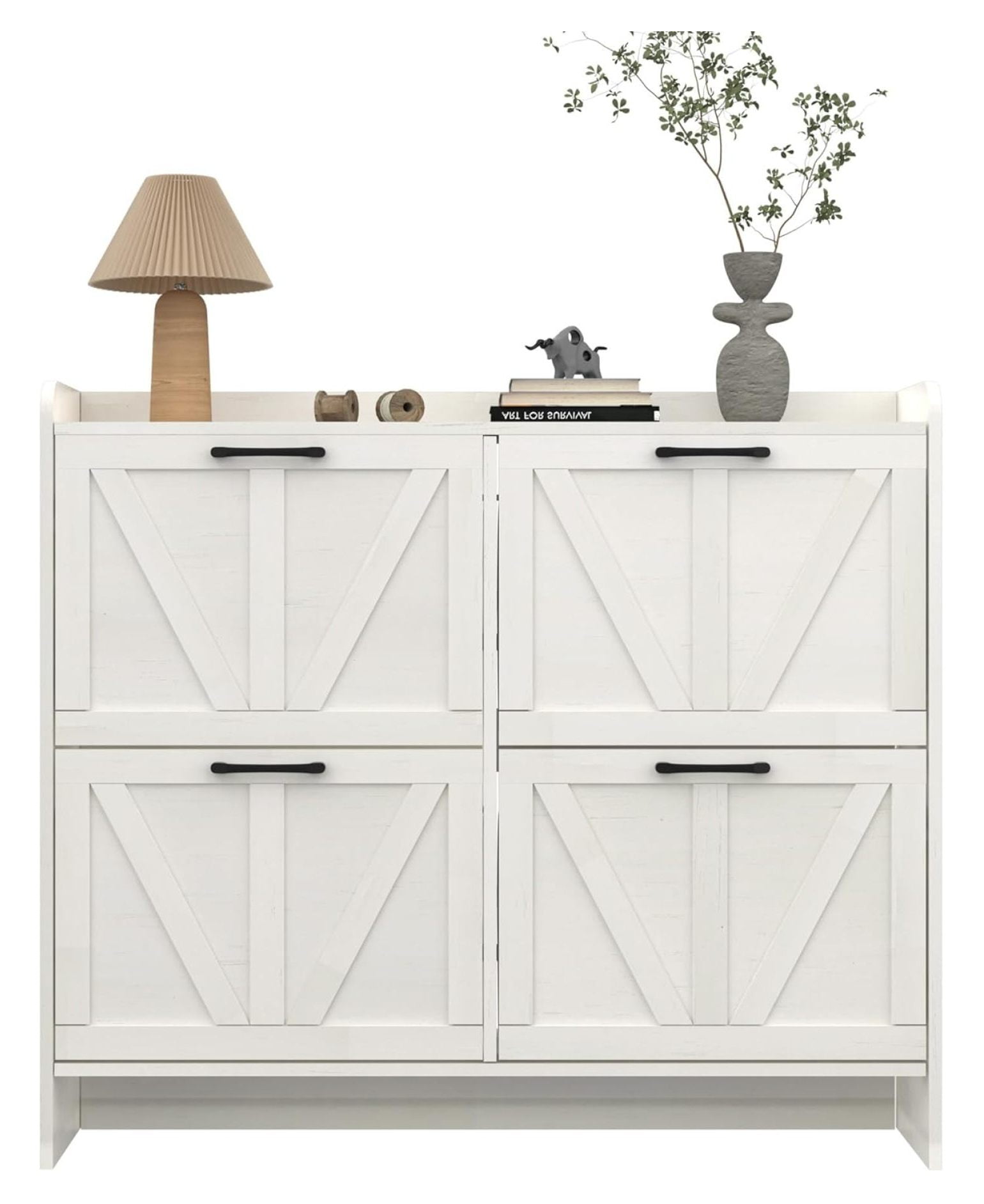 Shoe Cabinet with 4 Drawers, Shoe Storage Cabinet for Entryway ...