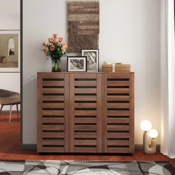 Shoe Cabinet, 5-Tier Shoe Storage Cabinet with Adjustable Shelves ...