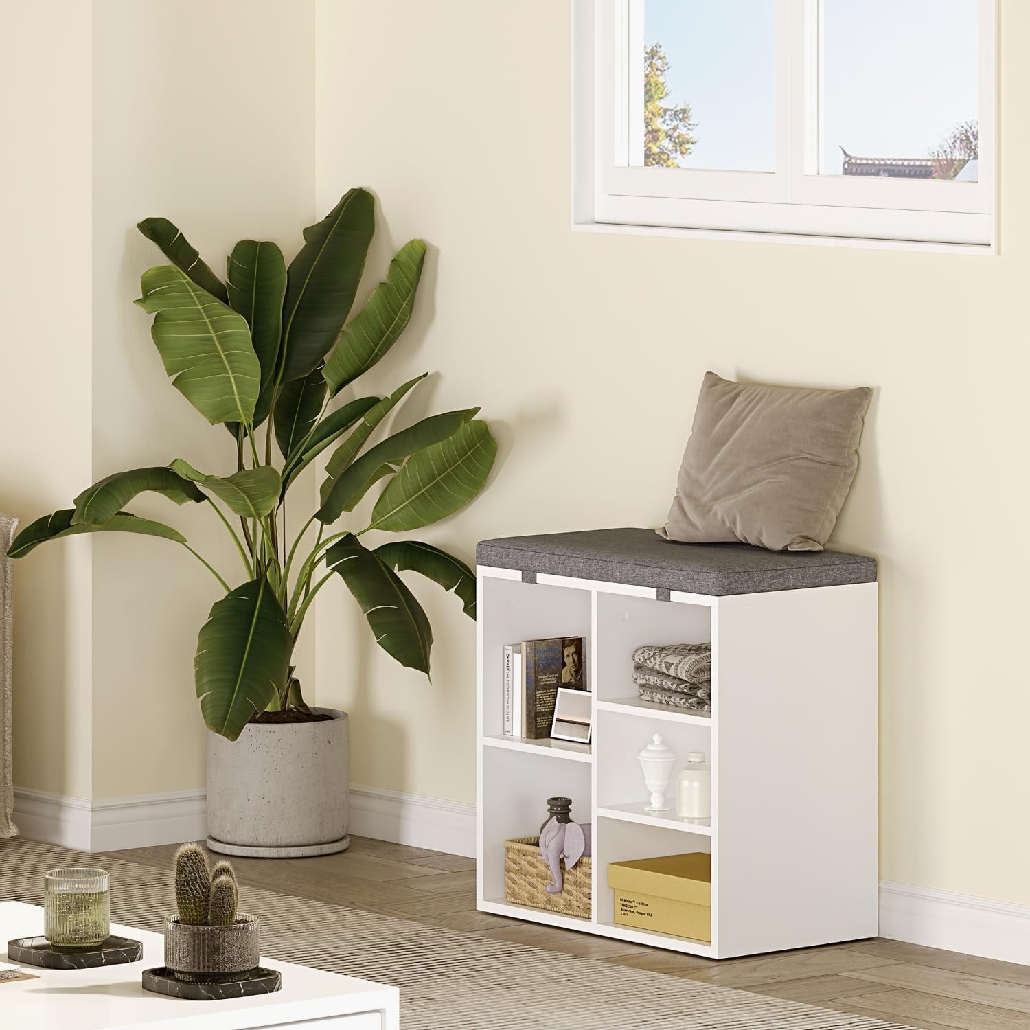 Shoe Change Stool with Cushioned Seat,Shoe Changing Bench with ...