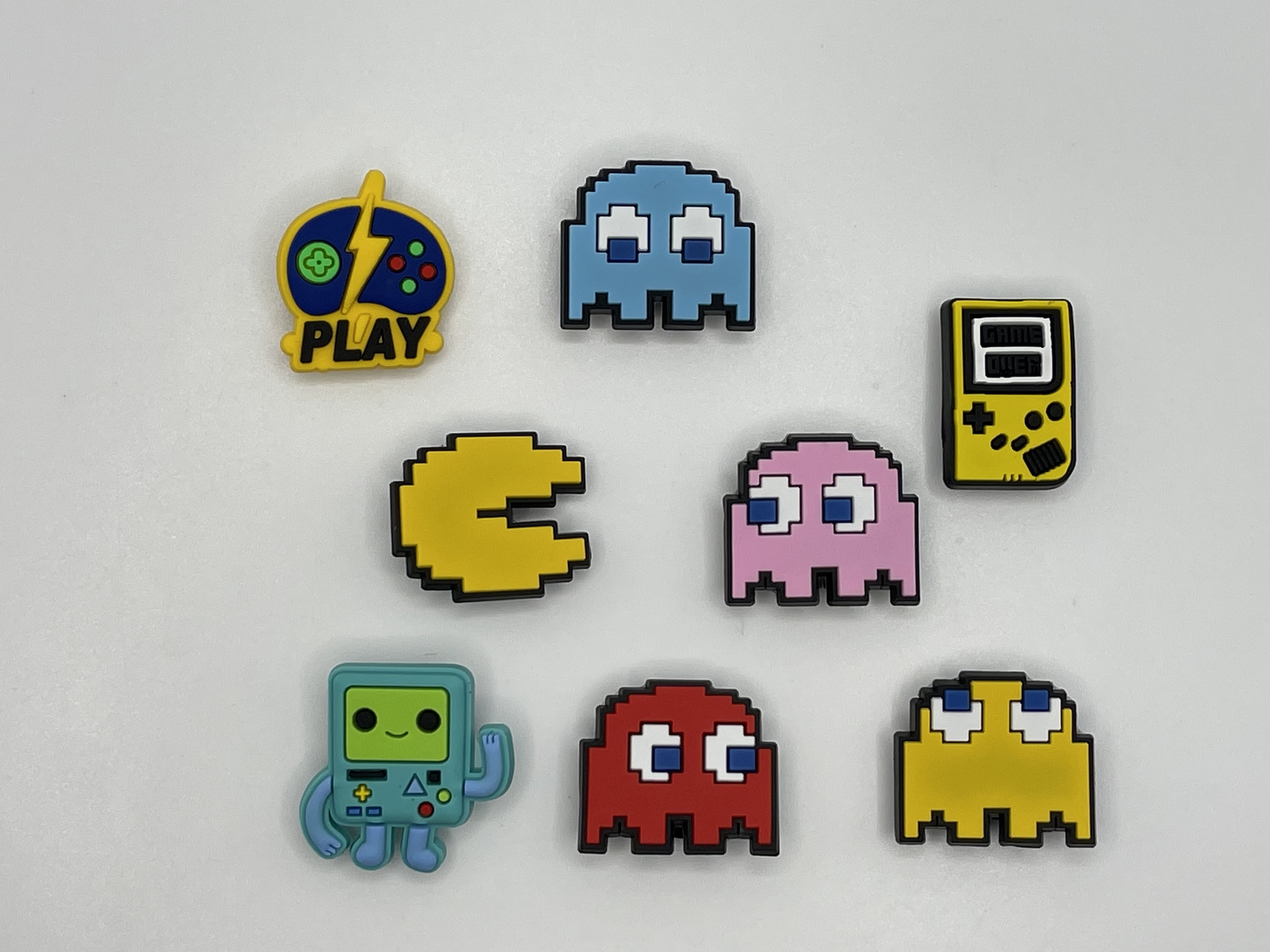 Shoe Charms Pac-man 8pcs Cartoon Shoe Charms Shoe Decorations 8pcs ...